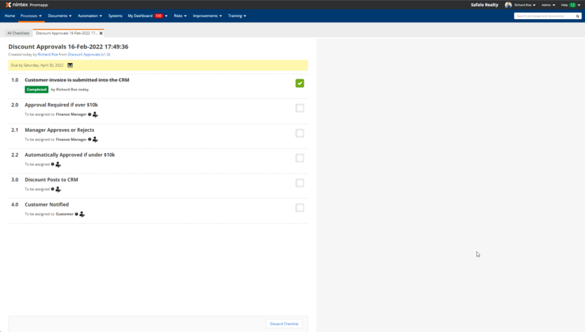 Nintex Process Manager Business Process Mapping Software
